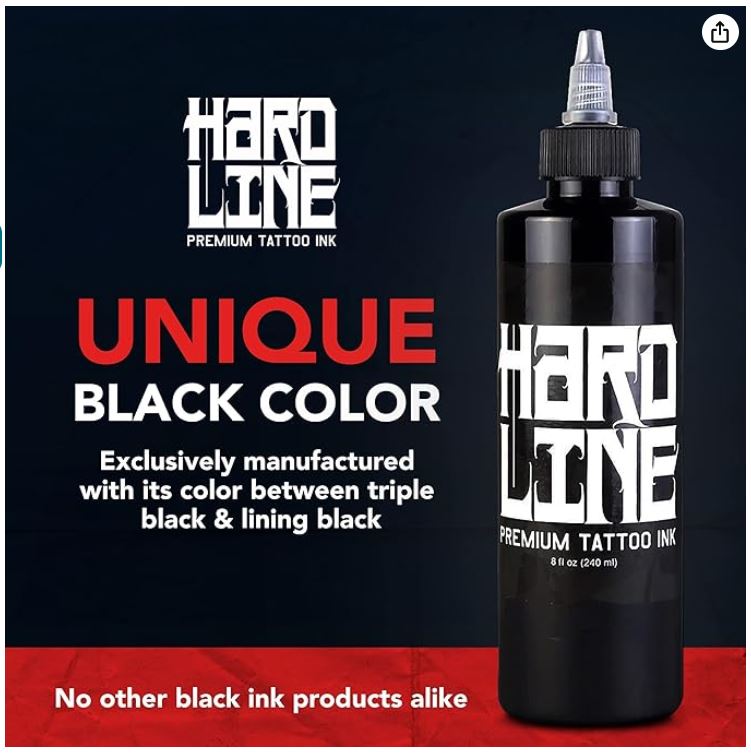 Dynamic BLK(OUT) or GANGA Black or HARDLINE Black, 8oz Bottles Made in – RelyAid Tattoo Supply
