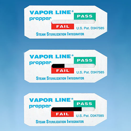Vapor Line® Steam Sterilization Type 5 Integrator Strips, Choose 100 P ...